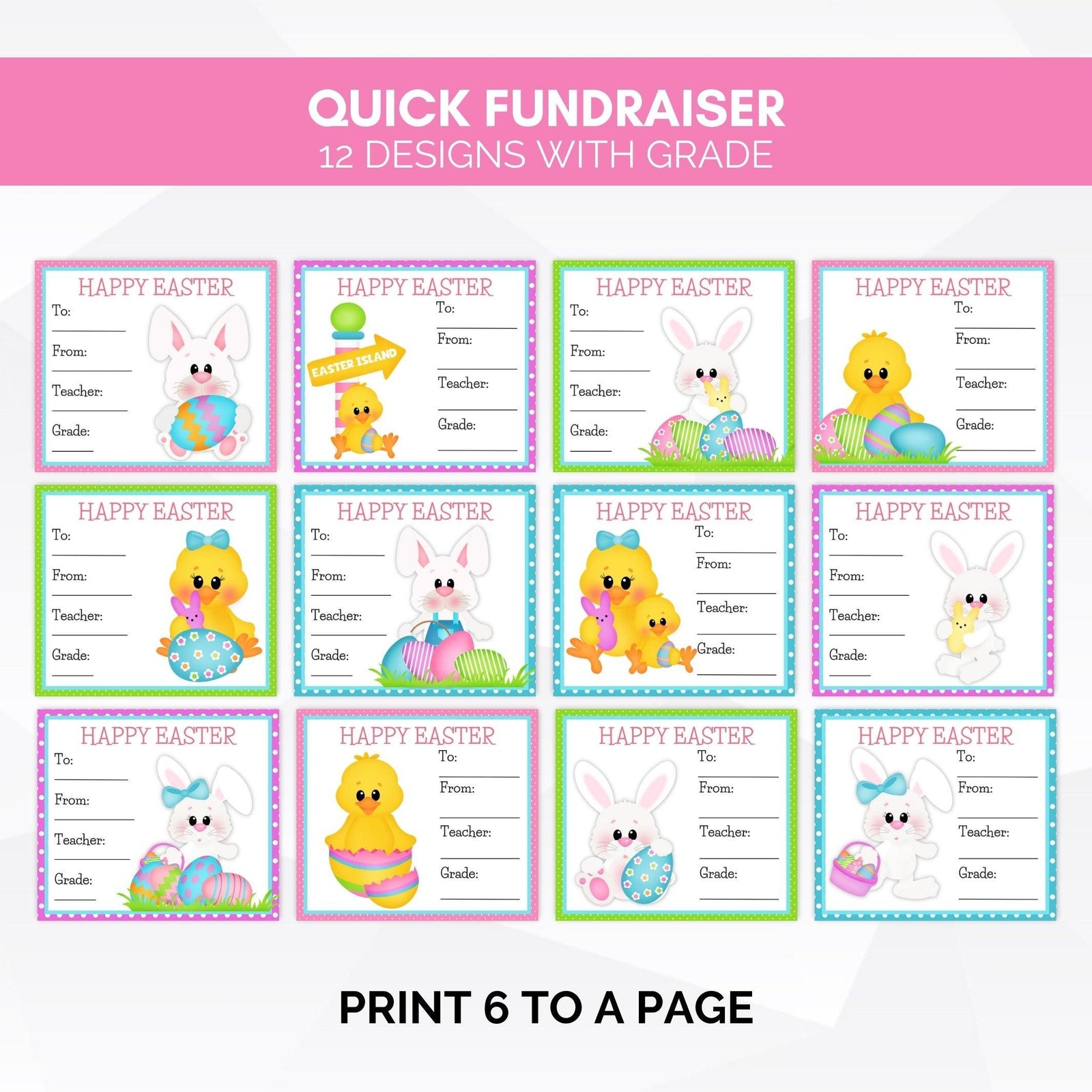Easter Bunny Candy Gram Printable - Simple Desert Designs