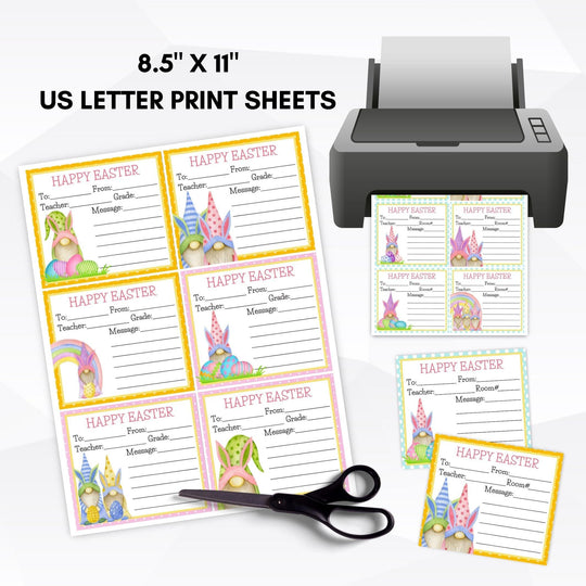 Easter Candy Gram Fundraiser Cards Printable | Simple Desert Designs