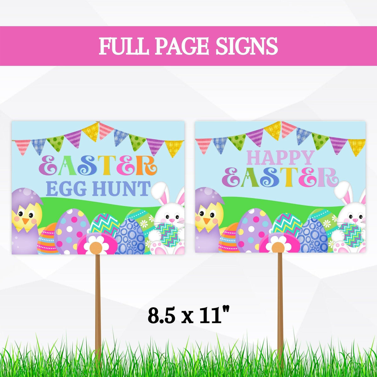 Easter Egg Hunt Printable Sign Set - Simple Desert Designs