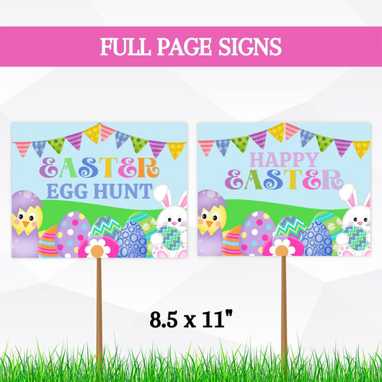 Easter Egg Hunt Sign Set – Simple Desert Designs