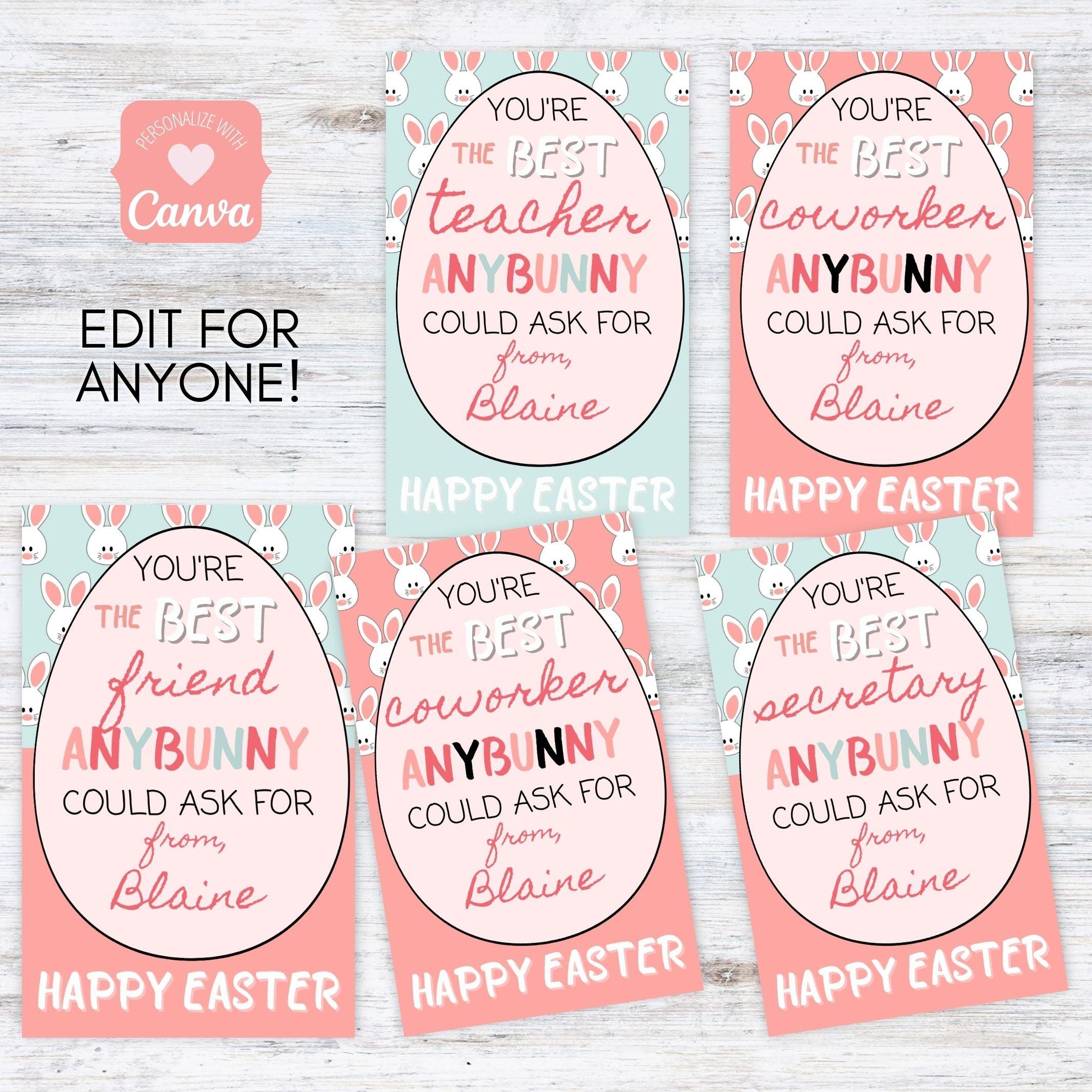 Easter Favor Tags Appreciation Gift Tag – Simple Desert Designs