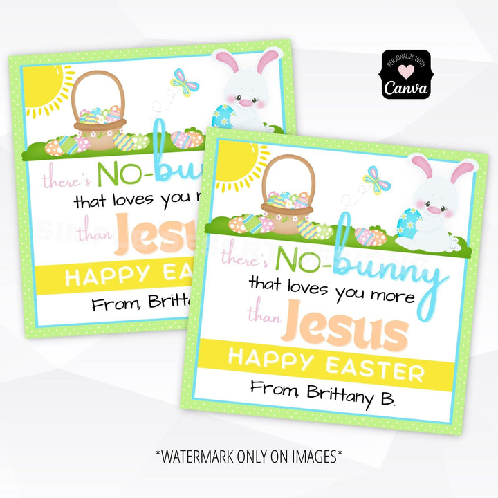 Easter Gift Tag Christian Square – Simple Desert Designs