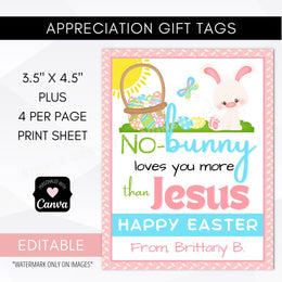 Easter Gift Tags Jesus Loves You – Simple Desert Designs