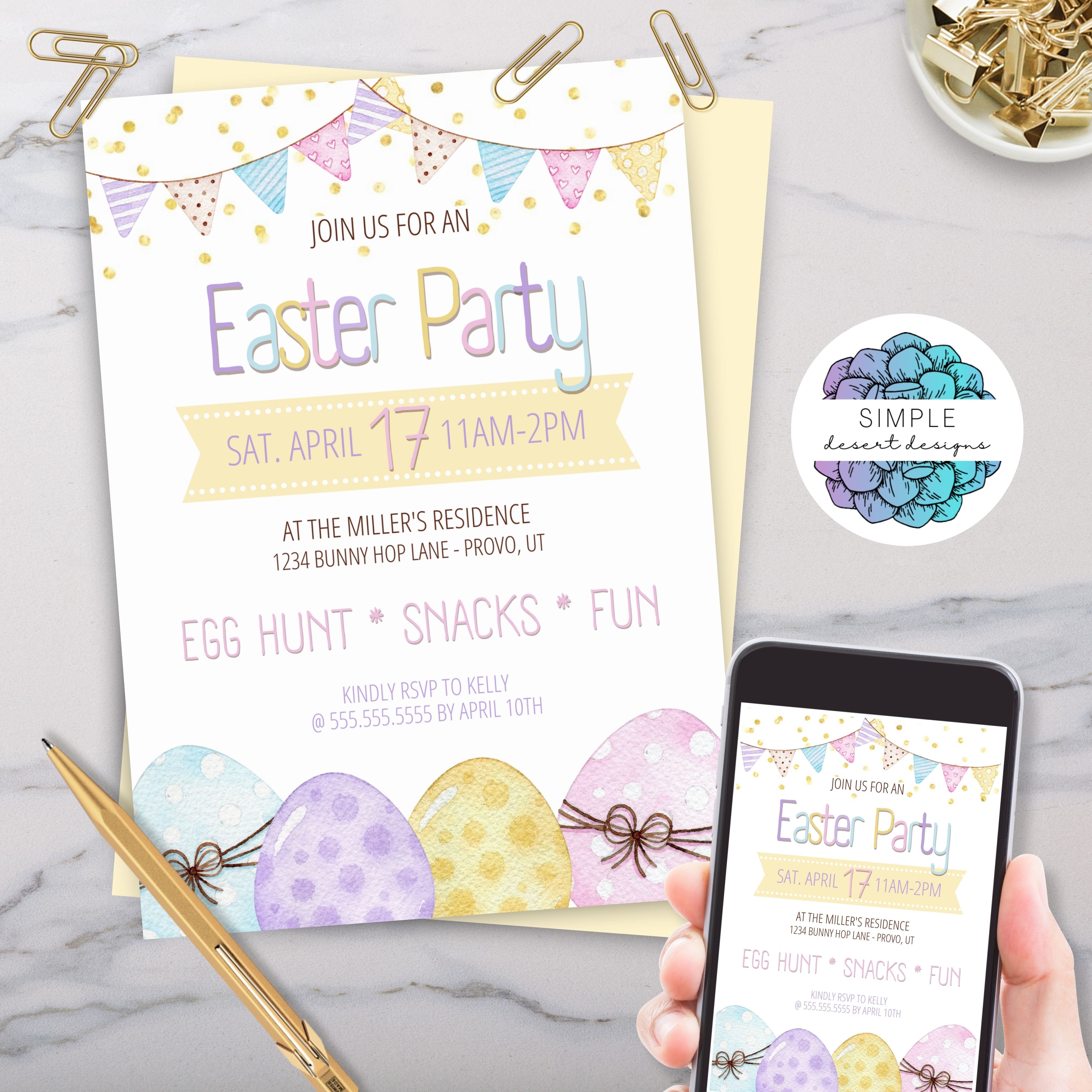 Easter Birthday Invitation Wording Free Easter Invitation Templates To