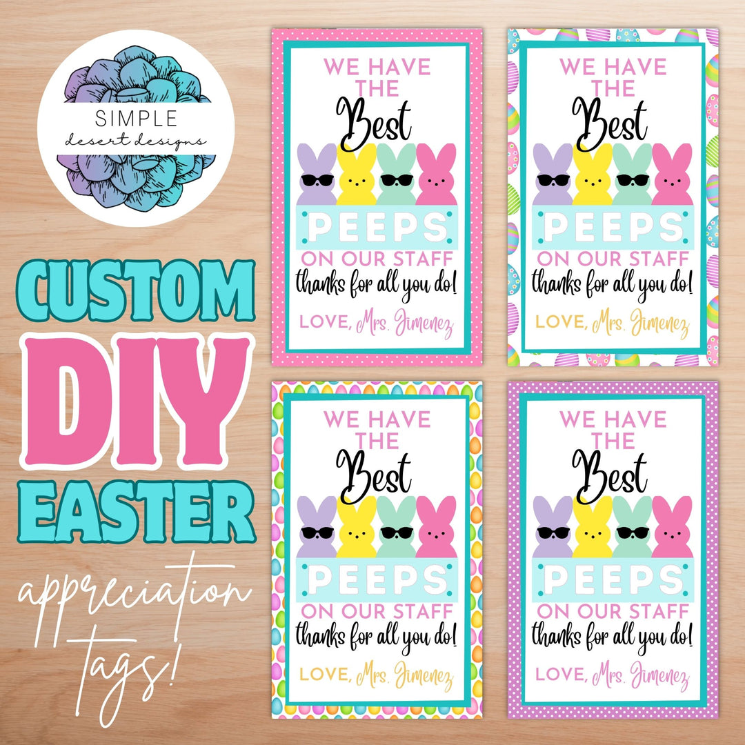 Coworker Easter Employee Appreciation Tag – Simple Desert Designs