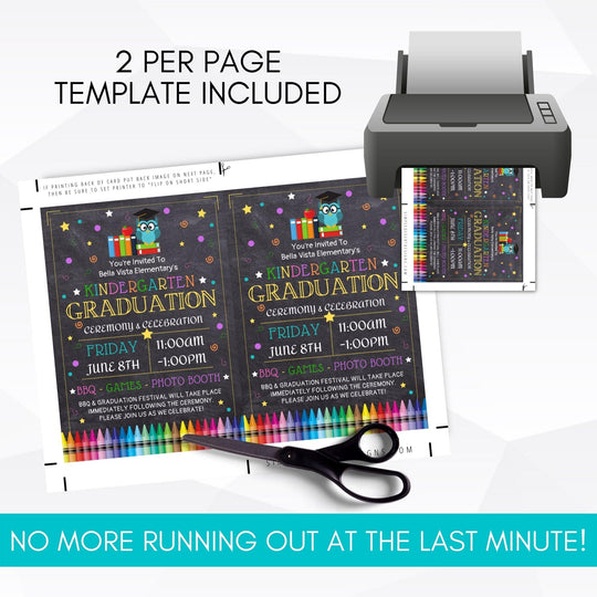 Kindergarten Graduation Invitation Set – Simple Desert Designs