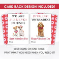 Editable Dog Classroom Valentines Cards – Simple Desert Designs