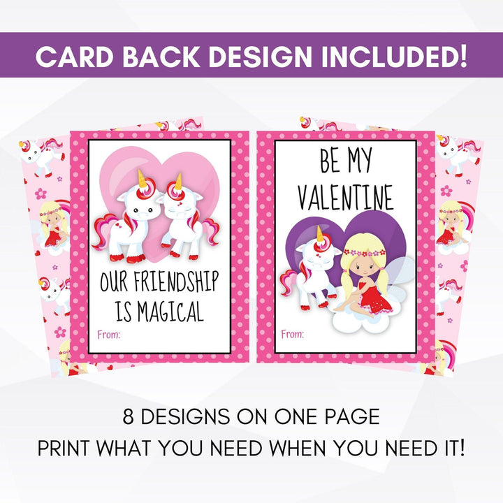 Editable Unicorn Class Valentines Cards – Simple Desert Designs