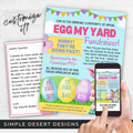 Egg My Yard Easter Invitation Flyer Bundle | Simple Desert Designs