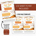 Fall Ball Flyer Ticket Sign Poster Set | Simple Desert Designs