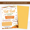 Fall Ball Invitation | Simple Desert Designs