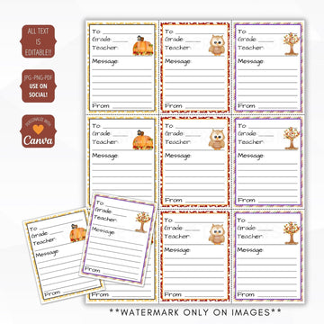 Fall Friendship Grams Fundraiser Flyer Set | Simple Desert Designs