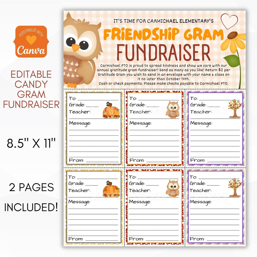 Fall Friendship Grams Fundraiser – Simple Desert Designs
