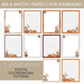 Fall Gnome Journal Paper Stationery Set – Simple Desert Designs