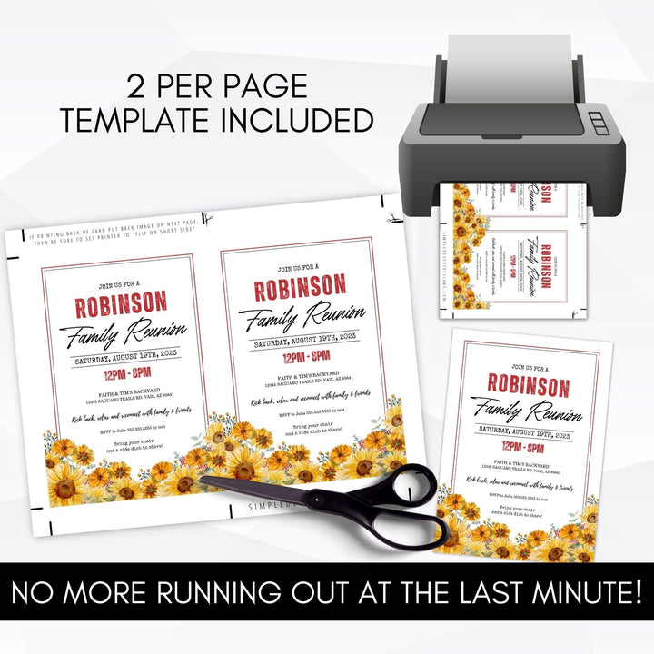 Family Reunion Invite | Simple Desert Designs