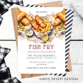 Fish Fry Party Invitation | Simple Desert Designs