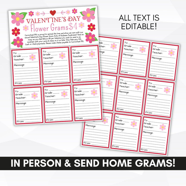 Valentines Day Flower Grams Bundle | Simple Desert Designs