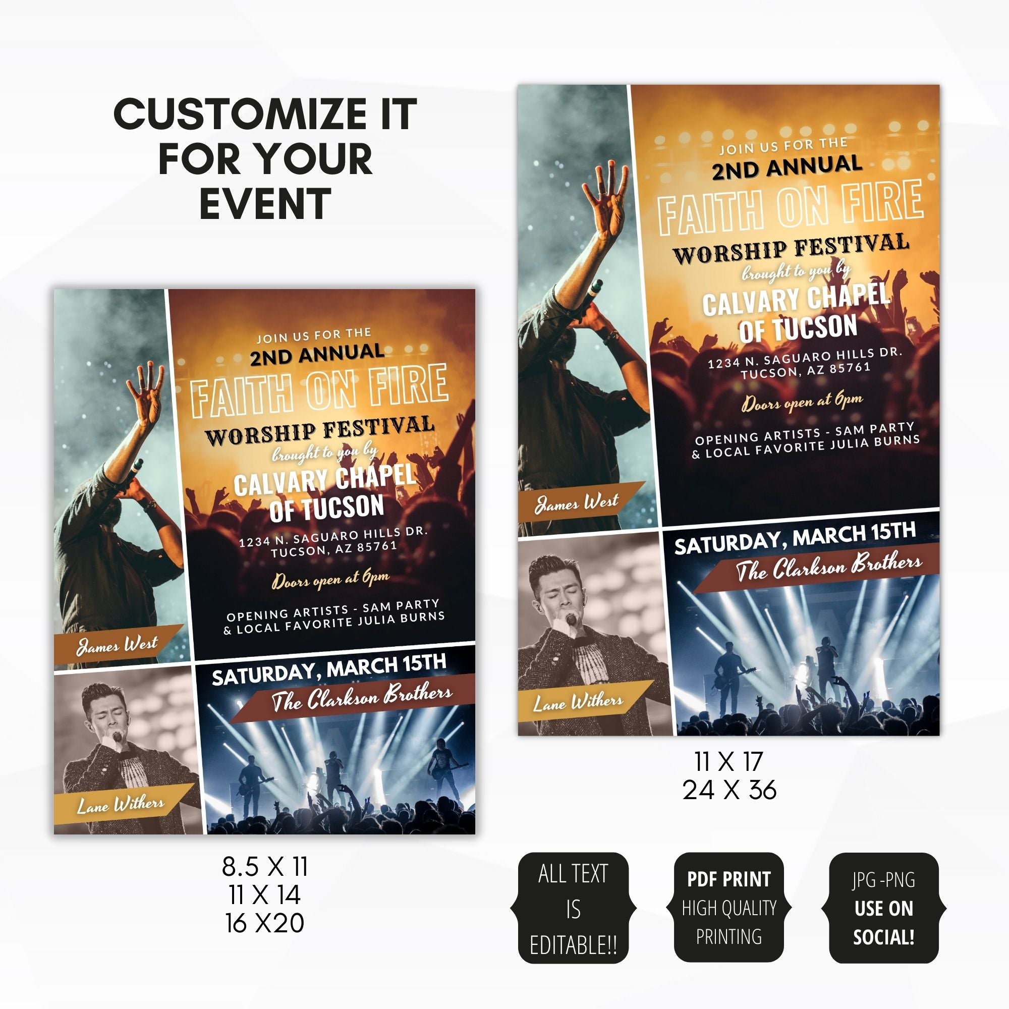 Worship Concert Flyer