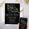 Formal Key to our Success Invitation Editable Template | Simple Desert ...