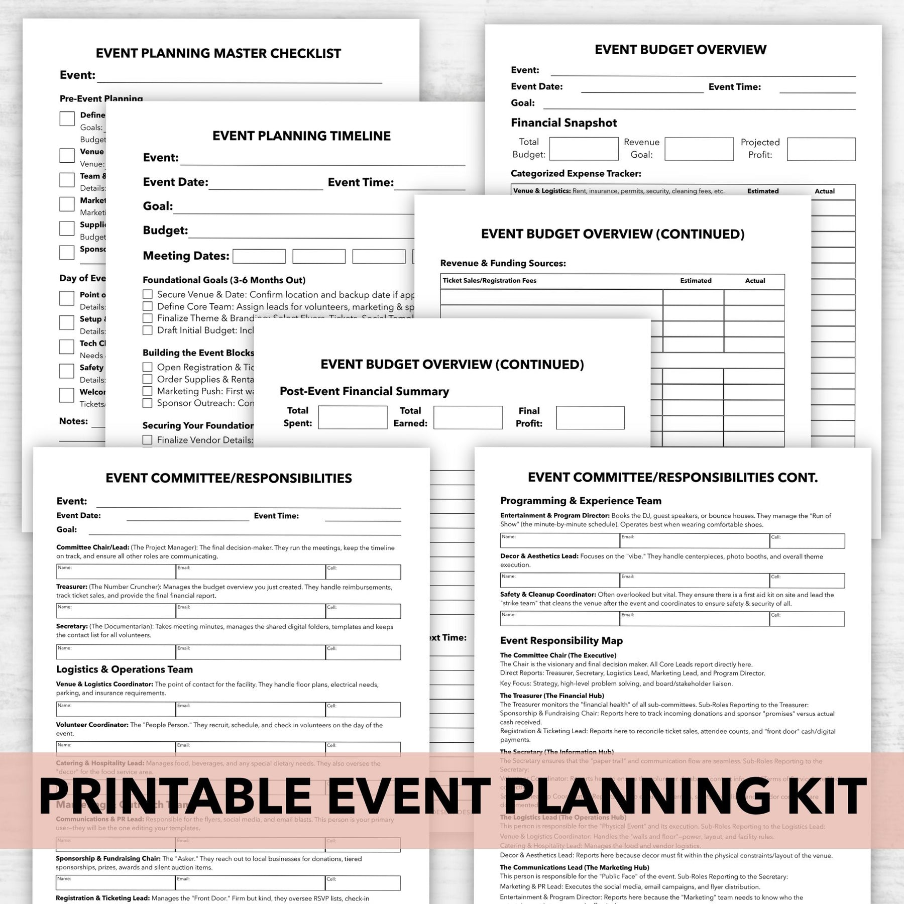 Free Event Planning Kit | Simple Desert Designs