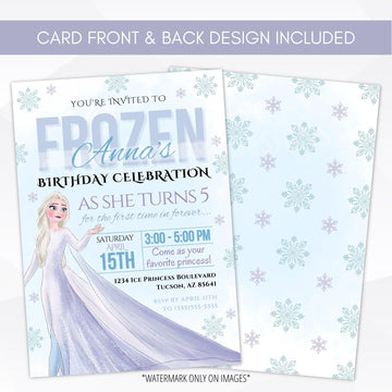 Frozen Birthday Invitation | Simple Desert Designs
