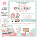 Gnome Egg Hunt Invite Flyer Ticket Bundle – Simple Desert Designs