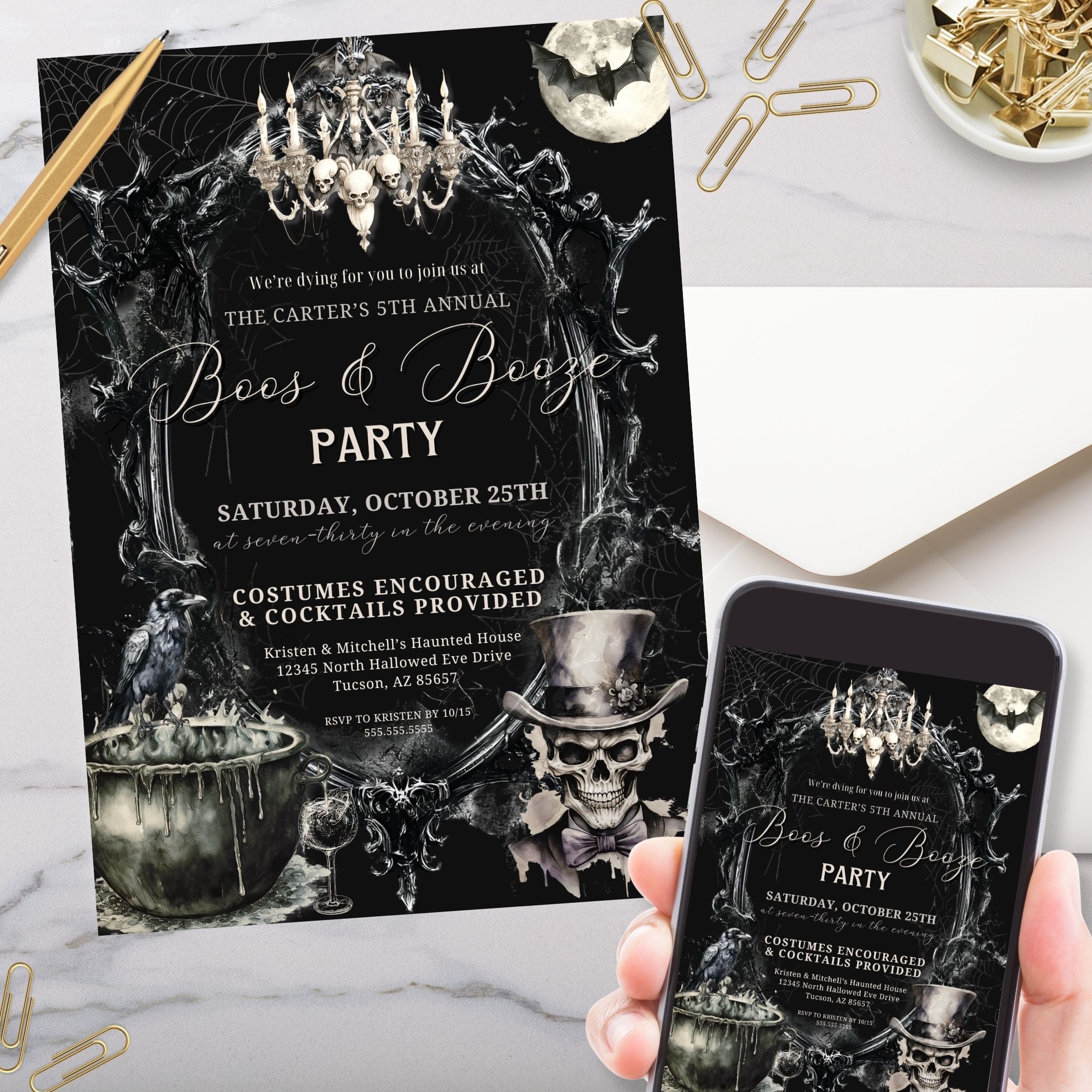 Skull Party Invitations