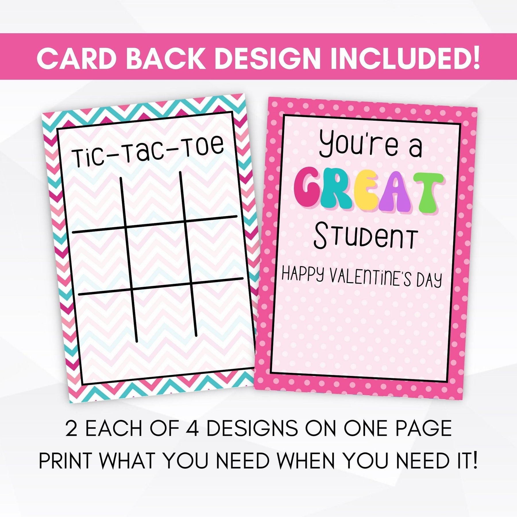 Great Student Teacher Valentine's Day Tag – Simple Desert Designs