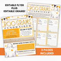Halloween Boo Grams Fundraiser Flyer Set | Simple Desert Designs