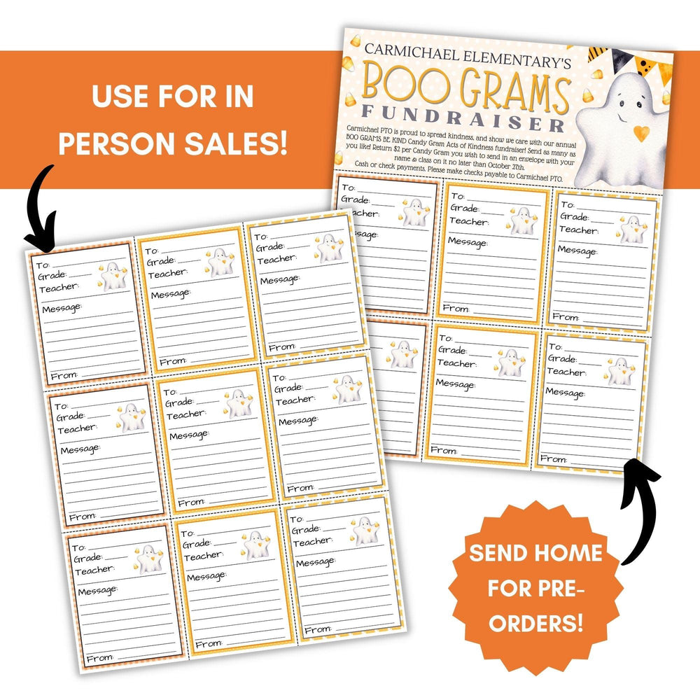 Halloween Candy Gram Flyer Set - Simple Desert Designs