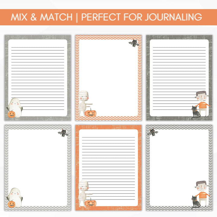 Halloween Journal Paper Stationery Set – Simple Desert Designs