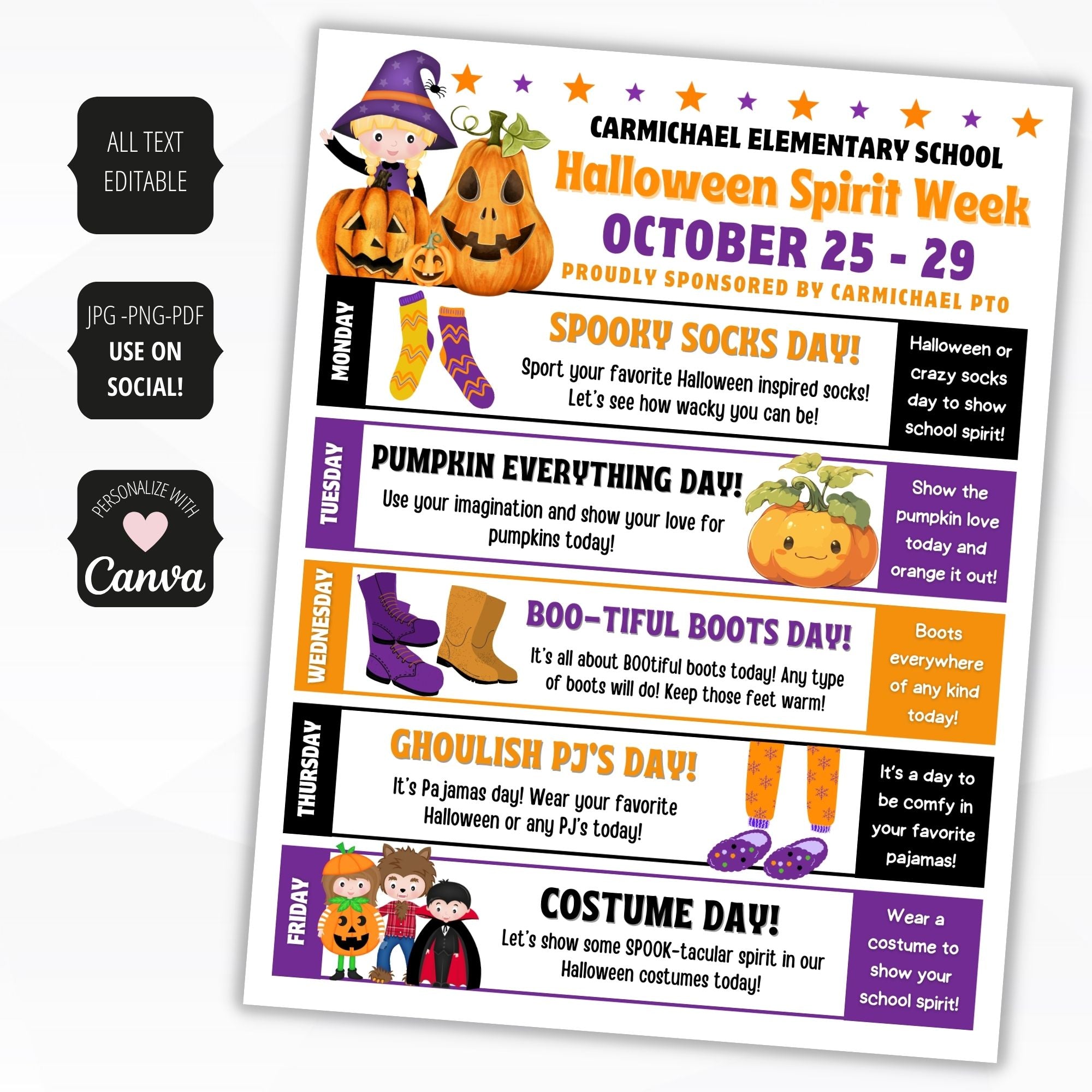 Spirit Week Flyer