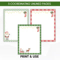 Happy Santa Journal Paper Stationery Set | Simple Desert Designs