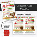 Holiday Family Fun Run 5K 10K Race Flyer Set | Simple Desert Designs