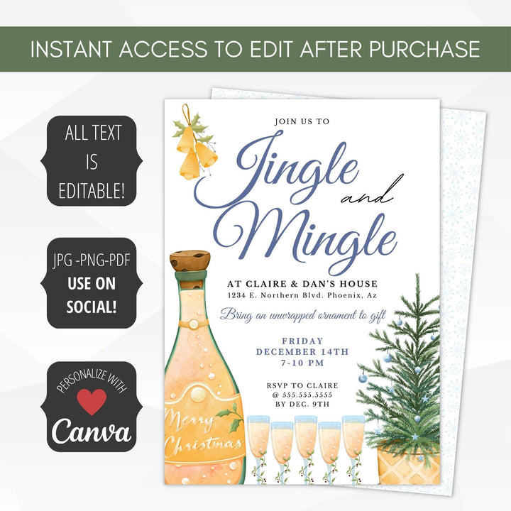Holiday Jingle and Mingle Party Invite – Simple Desert Designs