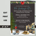 Landscaping Company Christmas Party Invitation | Simple Desert Designs