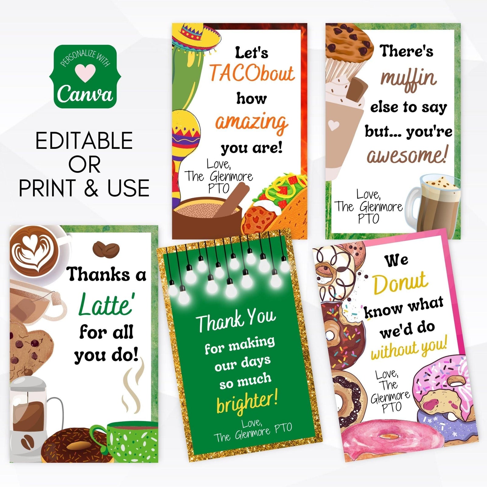 Coffee Favor Tags for Teacher Appreciation - Simple Desert Designs