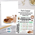 Latte Coffee Teacher Appreciation Week Invitation | Simple Desert Designs