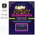 Light Up the Night Glow Dance Flyer Set – Simple Desert Designs