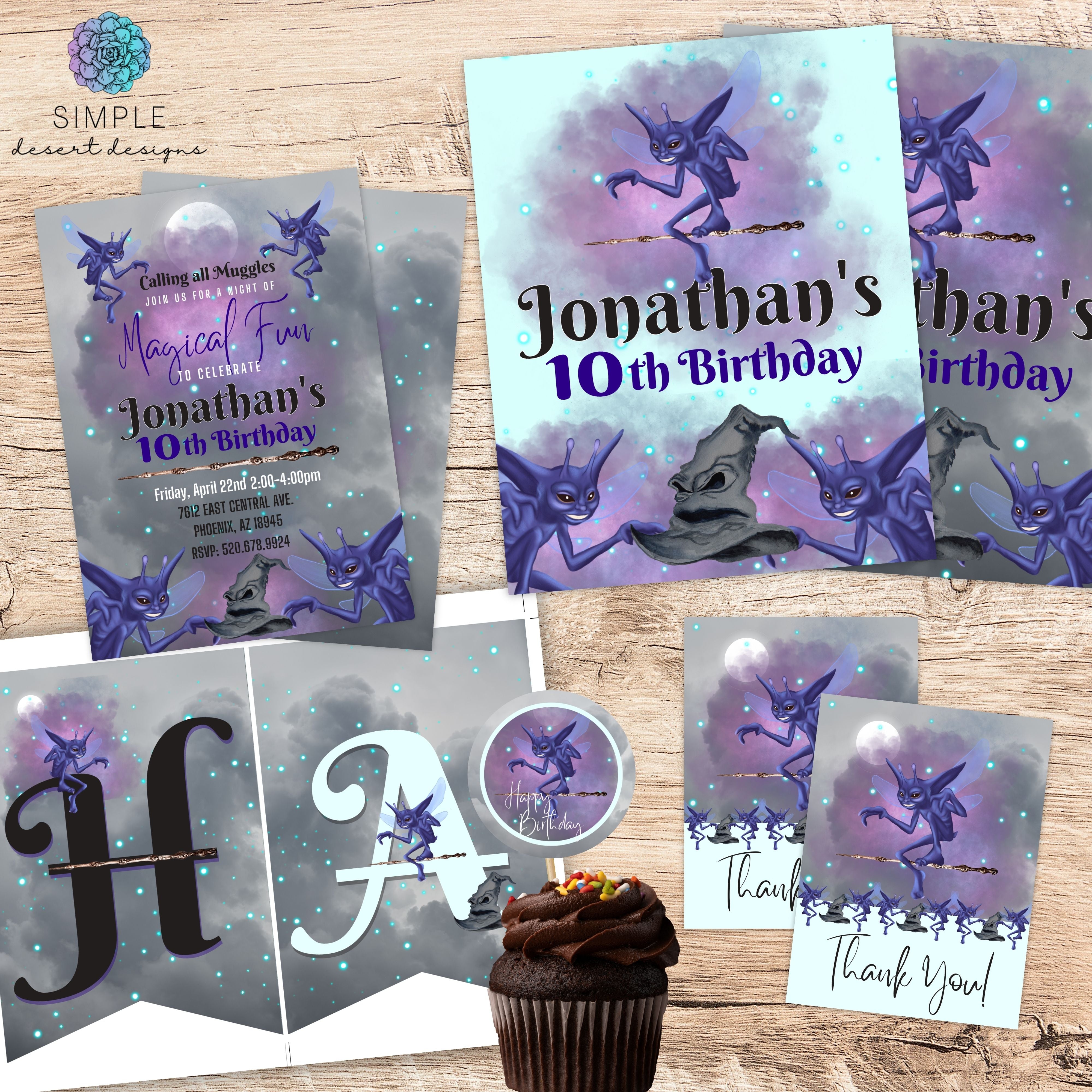 Magical Pixies Birthday Party Supplies – Simple Desert Designs