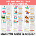 November PTO PTA Newsletter Flyer Handout | Simple Desert Designs