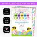 Party With My Peeps Easter Invitation – Simple Desert Designs