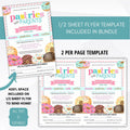 Pastries with Parents Invitation Event Flyer Set | Simple Desert Designs