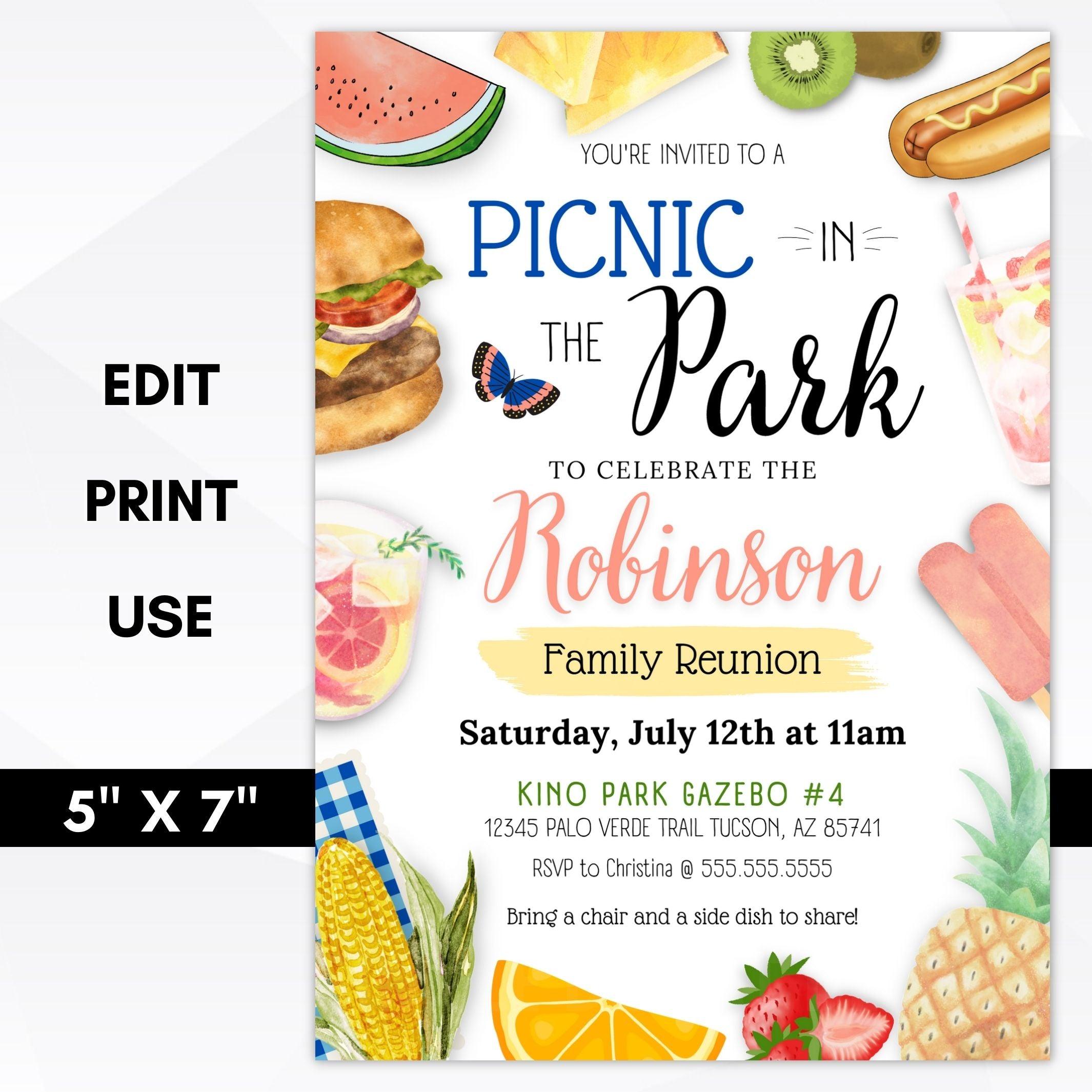 Family Reunion Picnic Images