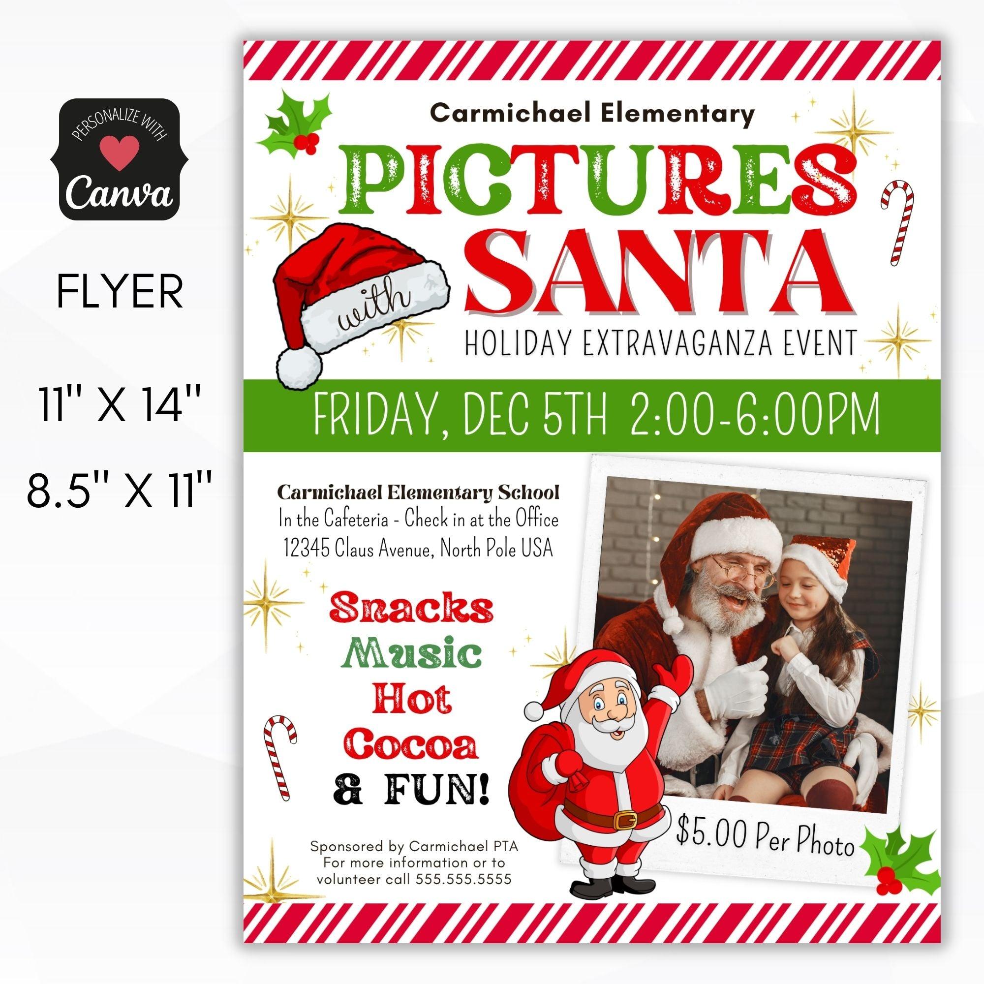 Pictures with Santa Flyer Poster Set – Simple Desert Designs