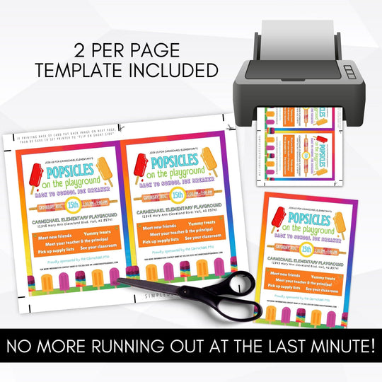 Popsicles on the Playground Invitation – Simple Desert Designs