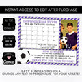 Premium Soccer Cash Calendar Fundraiser – Simple Desert Designs