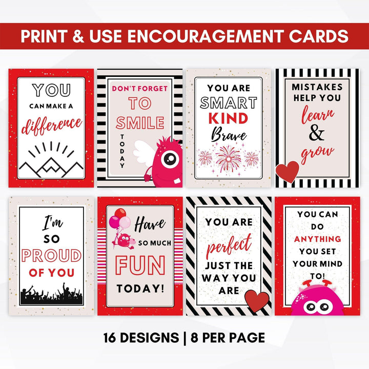 Fun Printable Motivational Cards for Kids – Simple Desert Designs