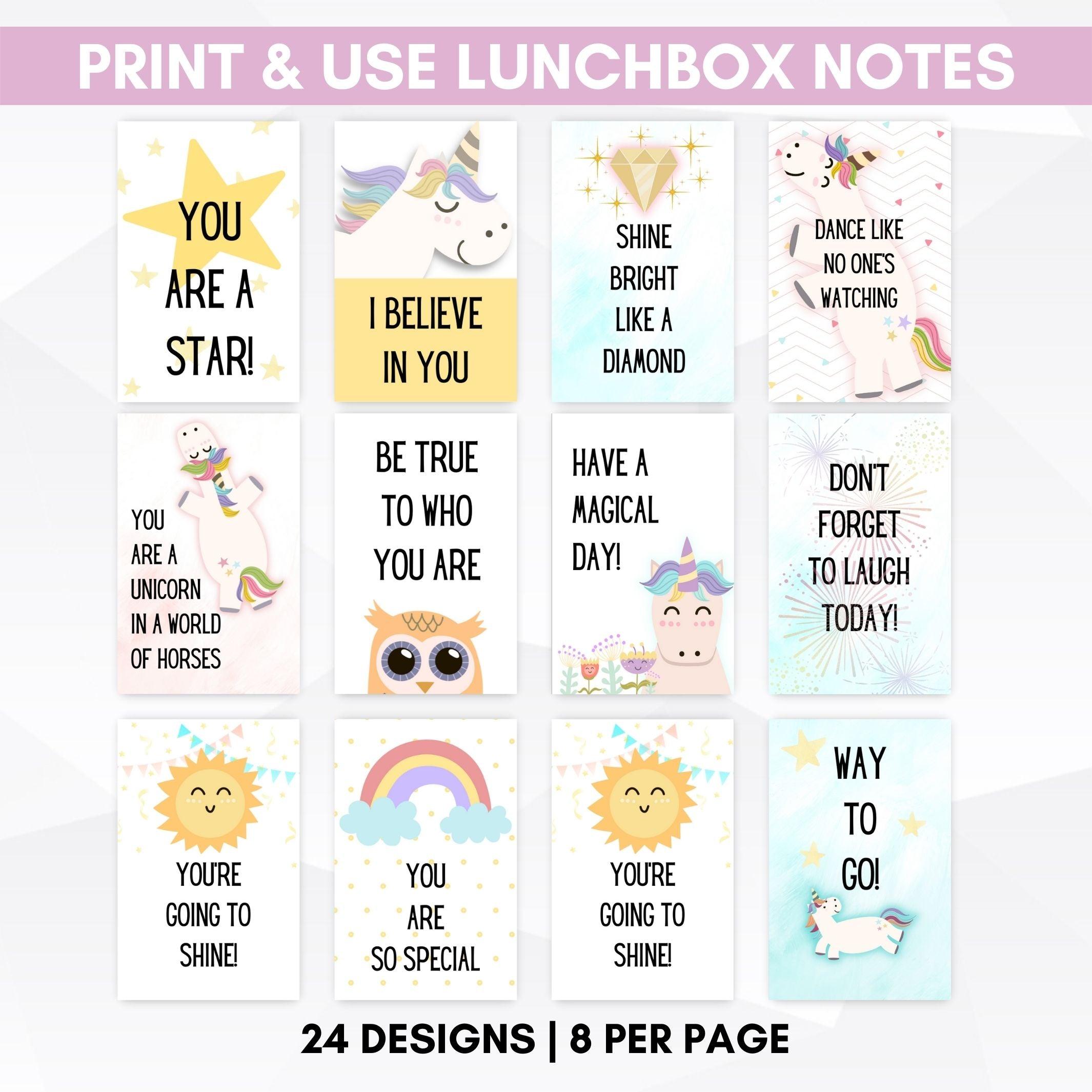 Printable Inspiring Notes for Kids – Simple Desert Designs