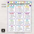 PTO Monthly Yearly Event Calendar – Simple Desert Designs